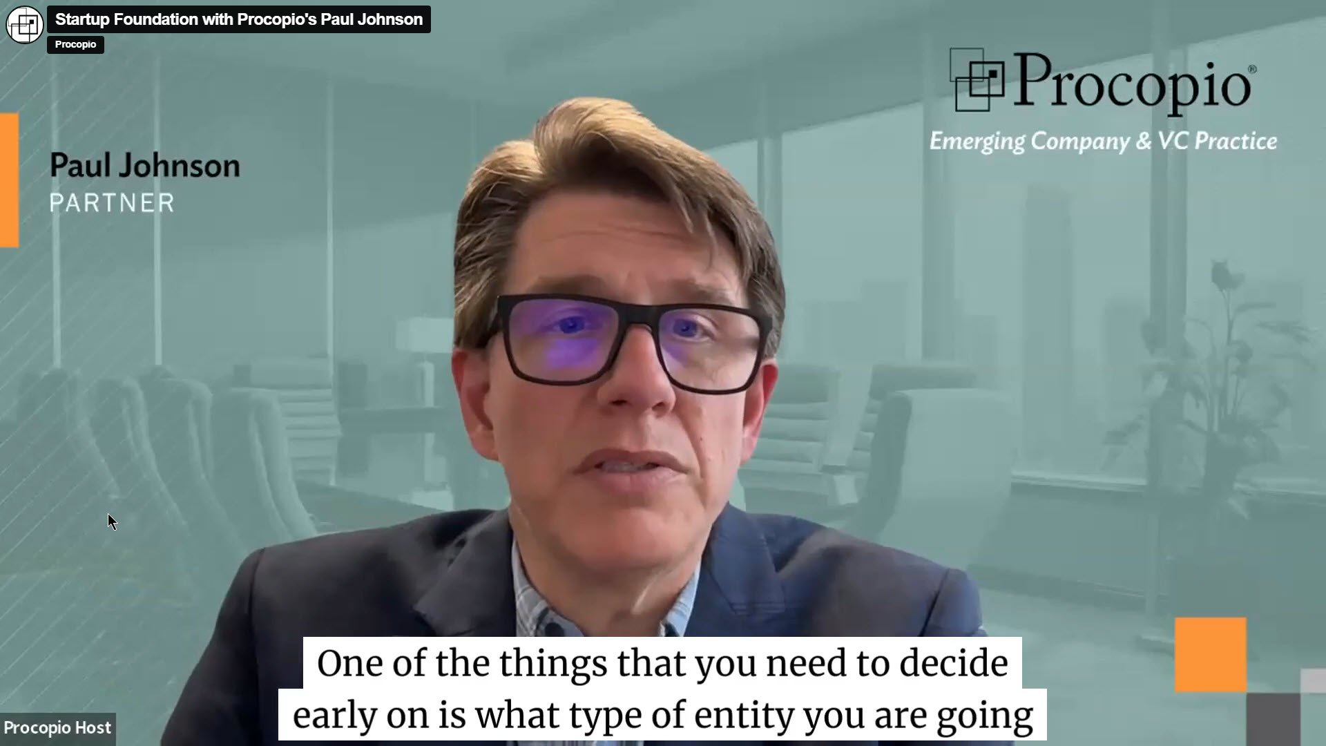 Startup Foundation with Paul Johnson - Procopio | Procopio