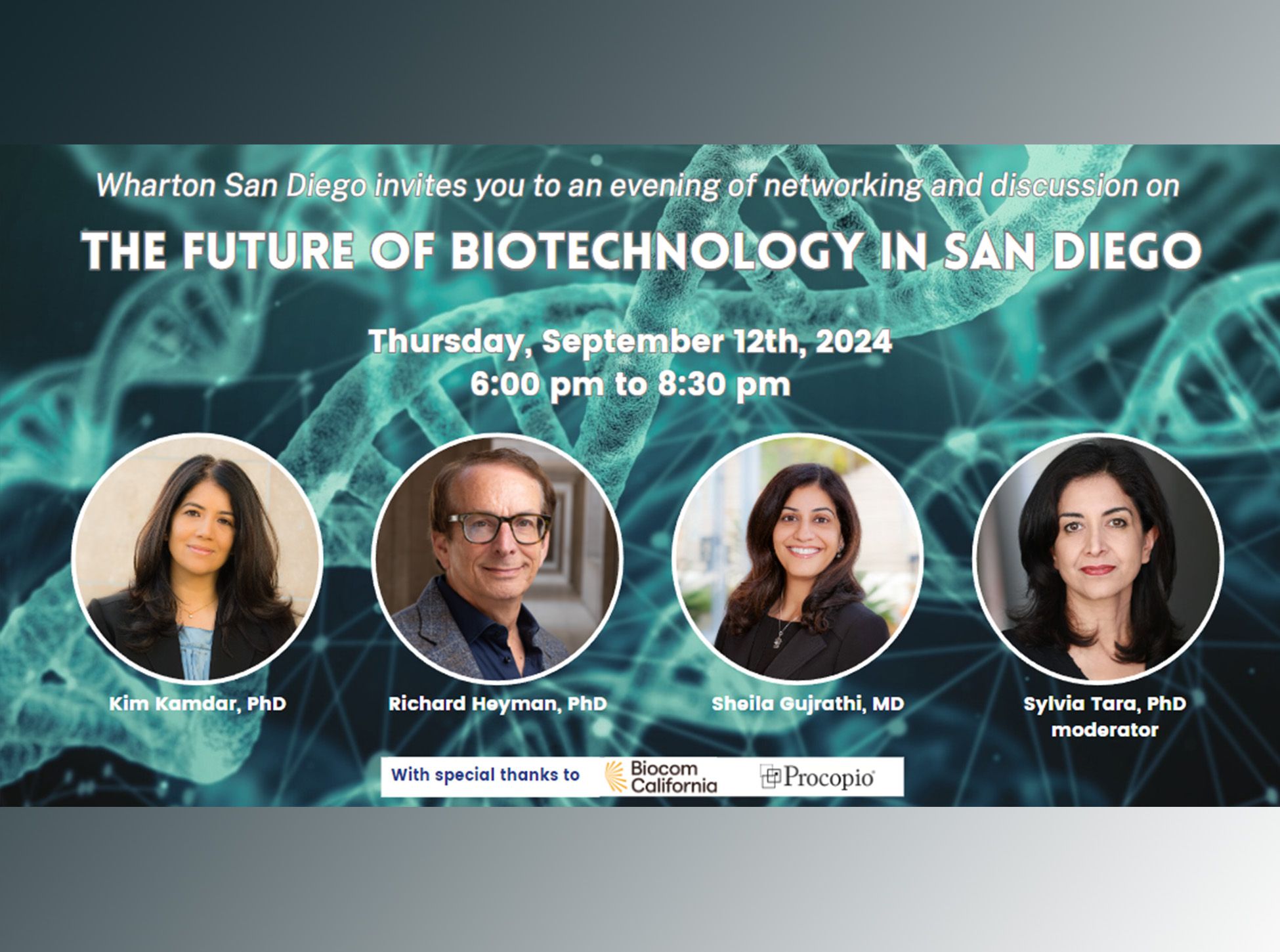 Wharton San Diego Presents: The Future of Biotechnology in San Diego ...
