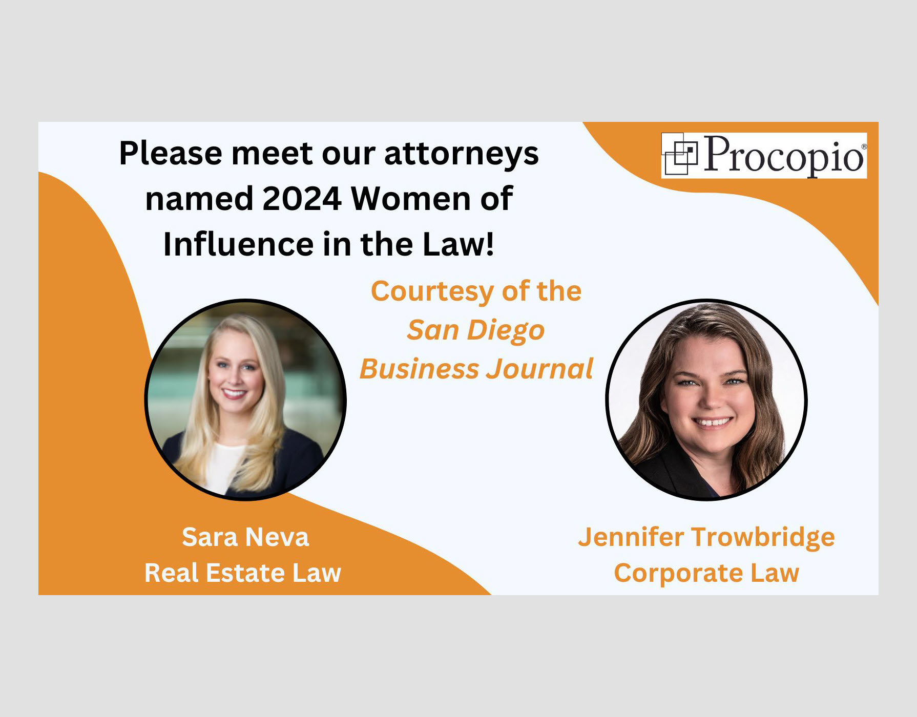 2 Procopio Attorneys Named 2024 Women of Influence in Law - Procopio ...