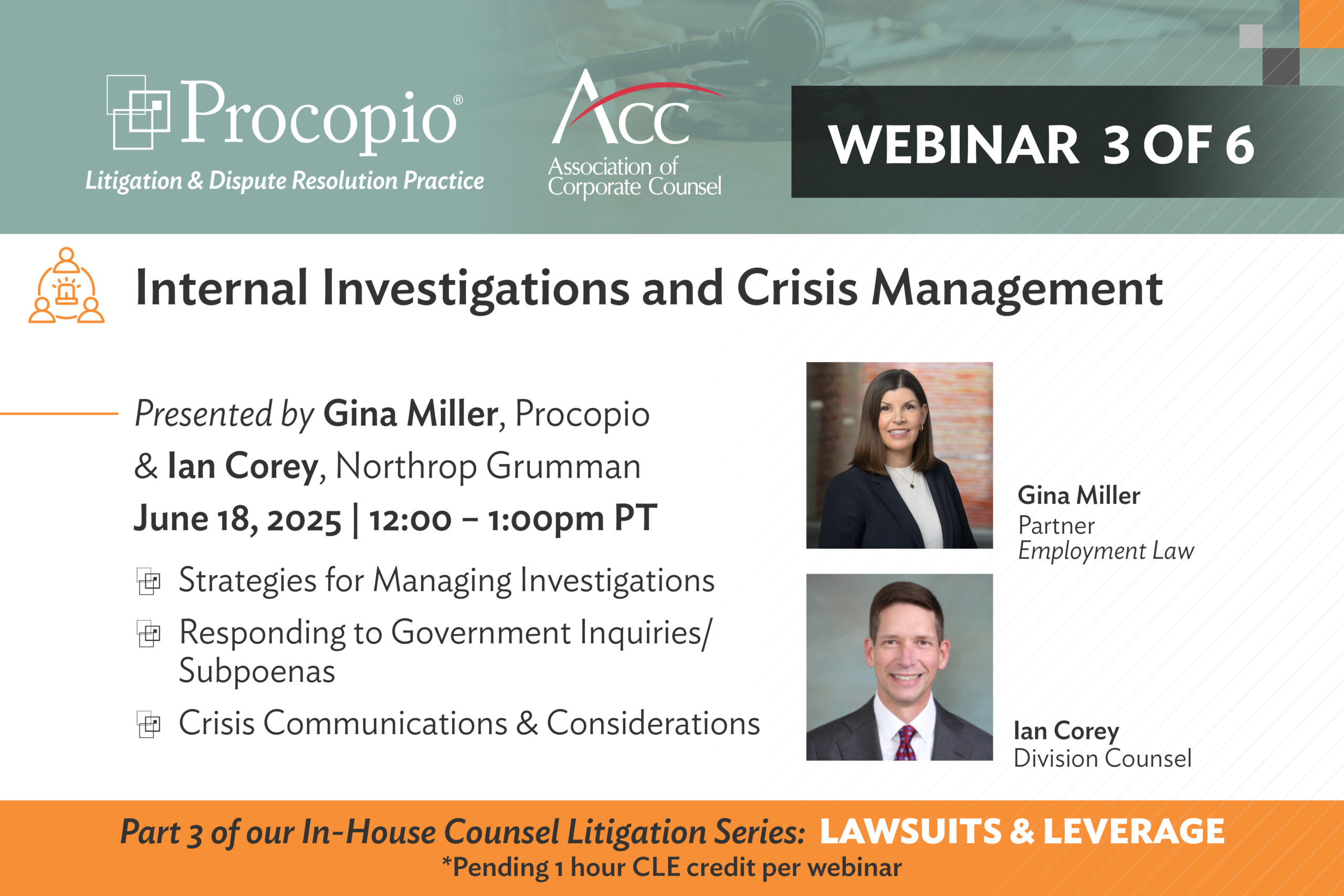 Internal Investigations and Crisis Management: Lawsuits and Leverage ...