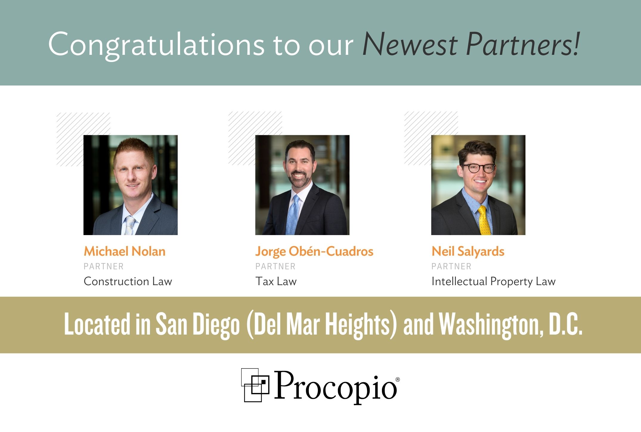 Procopio Elevates Construction, Intellectual Property, and Tax ...