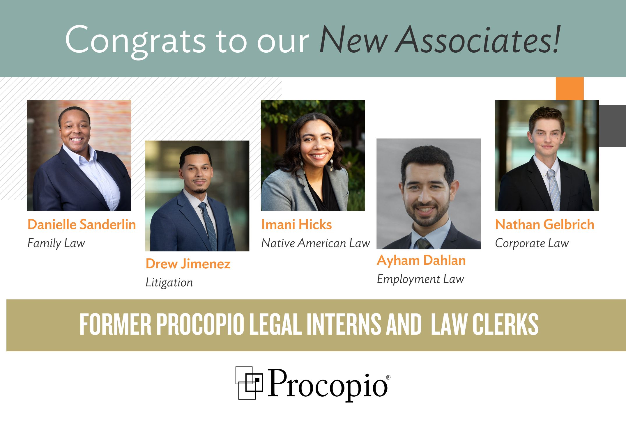 Five Former Procopio Legal Interns and Law Clerks Advance to Associate ...